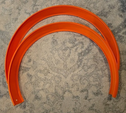 Hot Wheels Criss Cross Crash Curved Track Replacement Piece Orange 2 ...