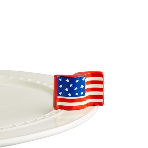 nora fleming American Flag A18 - Hand-Painted Ceramic Holiday DÃ©cor ...