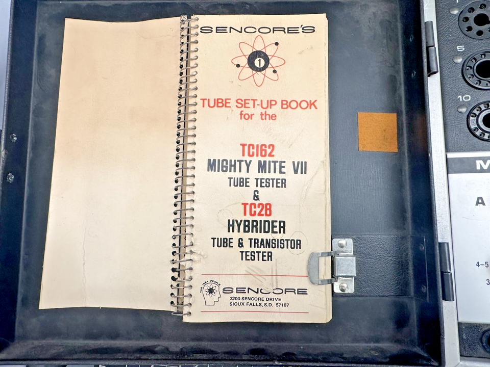 Vintage Sencore Mighty Mite VII TC162 Tube Tester – Setup Book – USA ...