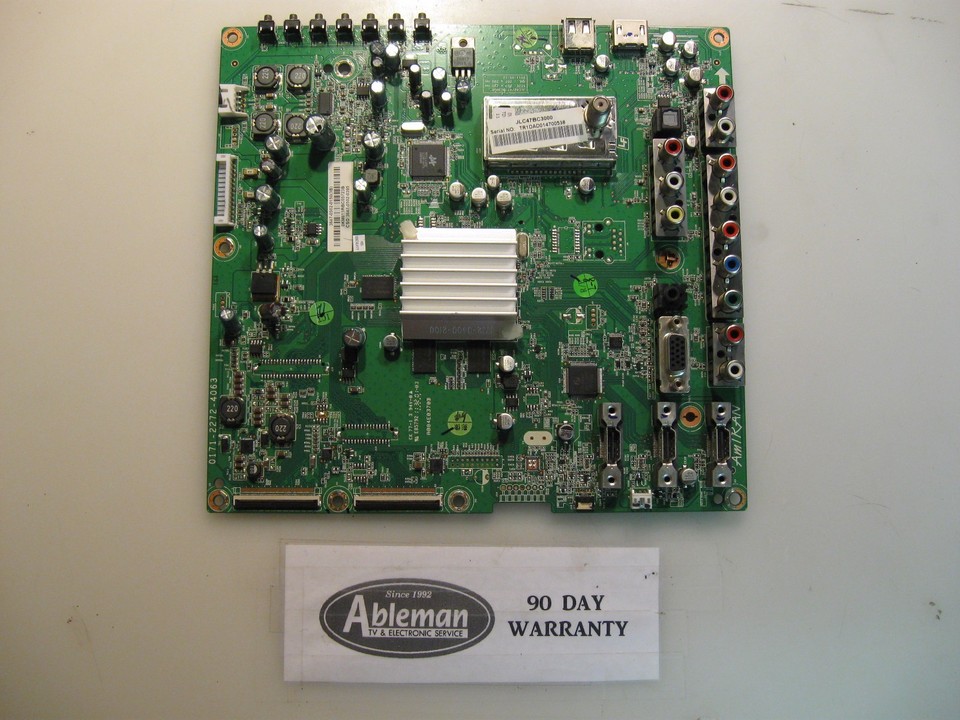 REPAIR SERVICE FOR JVC JLC47BC3000, STUCK ON LOGO, MAIN BOARD 3647-0502 ...