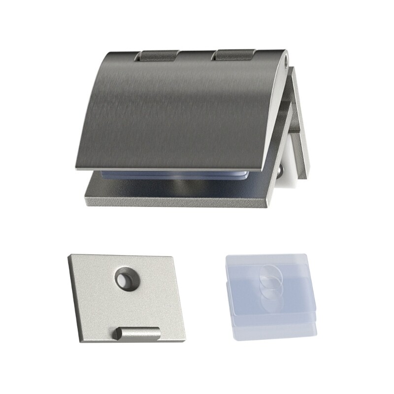 Versatile Glass Partition Holder Flexible Clamp Stainless Steel for ...