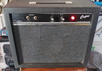Vintage 1960's 60s Alamo Capri Guitar Amplifier Amp. Natural Overdrive ...