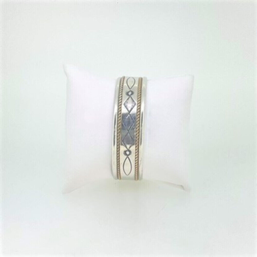 Tahe Navajo Sterling & 12k GF Cuff Bracelet | eBay Tahe Navajo Sterling & 12k GF Cuff Bracelet | eBay