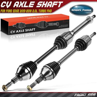 Front Left & Right CV Axle Assembly for Ford Edge 2015-2018 L4 2.0L FWD ...