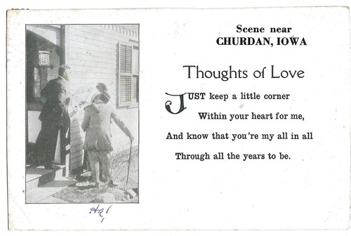 Churdan, IA Iowa 1915 Postcard, Greetings From Type | eBay