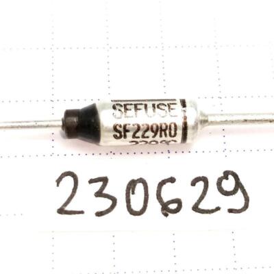 Thermal Fuse 229C 15A 250V NEC SCHOTT SEFUSE SF229R0 TCO Axial x2pcs | eBay