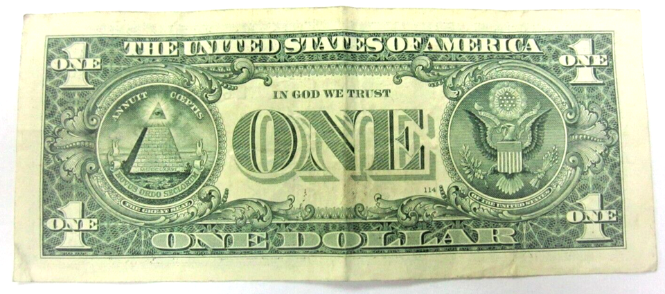 2013 Series Banknote $1 Dollar Bill Trinary Serial Number 64000044⭐300 ...