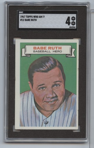 1967 Topps Who Am I? Babe Ruth #12 SGC 4 | eBay