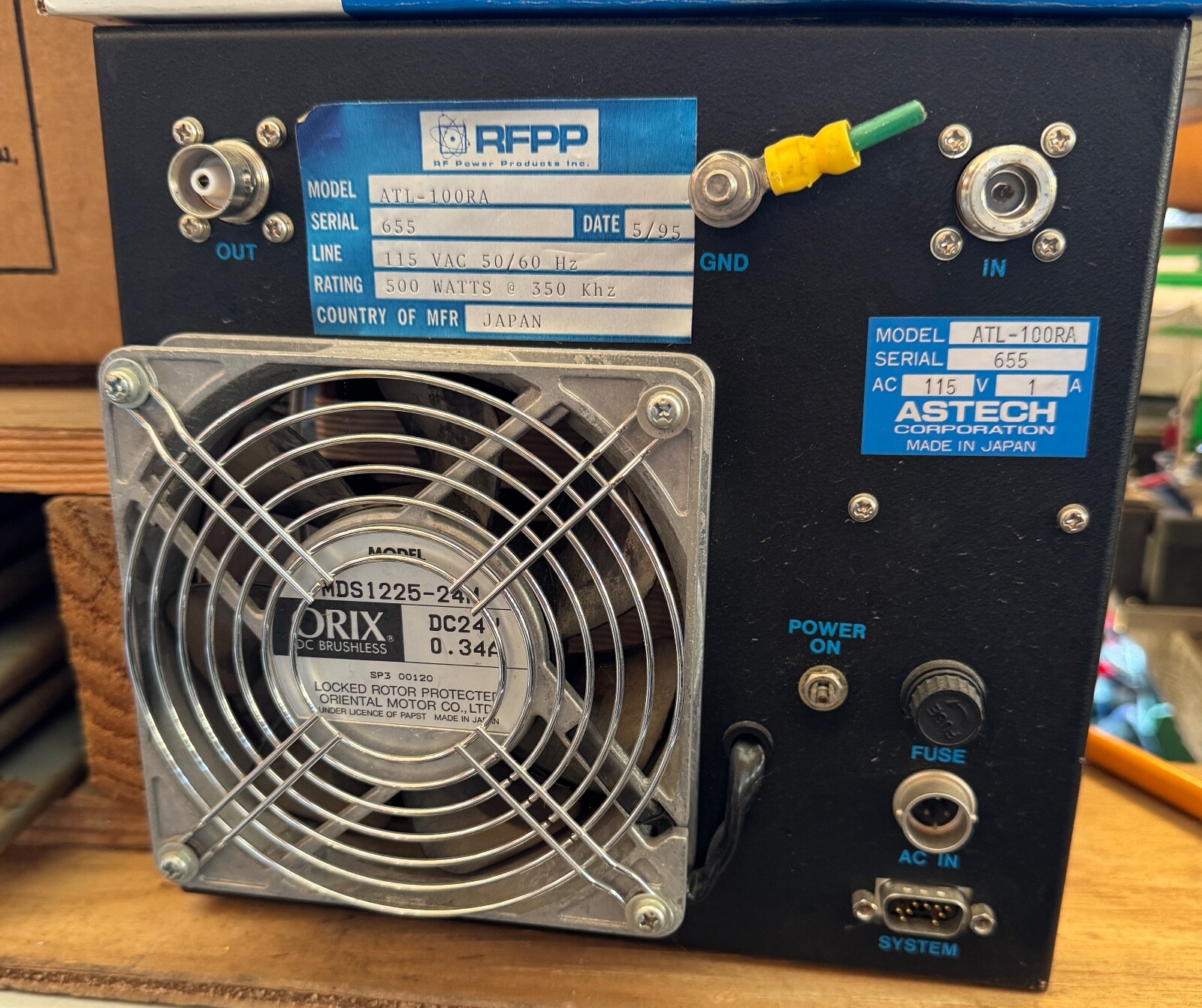 ASTECH ATL-100RA Matching Network RFPP AMAT 1110-01006 RF MATCH JAPAN ...