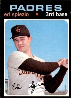 1971 Topps Baseball Card Ed Spiezio A San Diego Padres #6 | eBay
