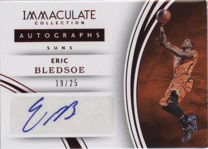 2015-16 Panini Immaculate Collection - Autographs Eric Bledsoe #8 Red ...