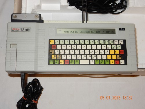 rOtring NC Scriber CS100 mit Fach für Schrifmodule und Netzteil,geprüft ...