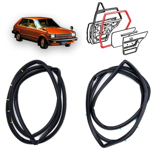 Fit 78-84 Toyota Starlet 5DR KP60 KP61 KP62 Rear Door Weatherstrip Seal ...