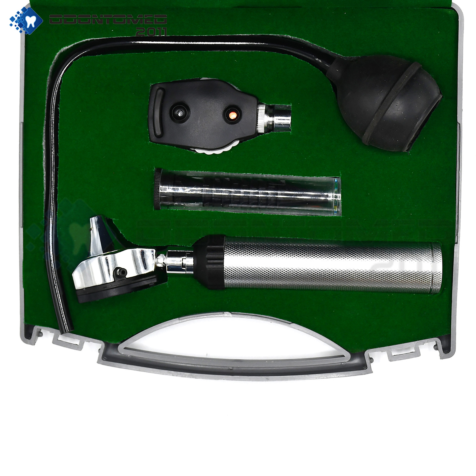 ENT Diagnostic,Otoscope,Ophthalmoscope set with Insufflator Bulb and ...