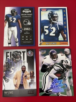 Ray Lewis - 4 Card Lot - Modern NFL Football HOF Ravens (4D) | eBay