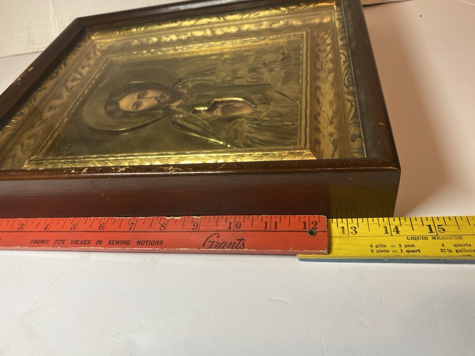 Vintage Greek Russian Orthodox Style Icon Jesus Christ Wall Hanging ...