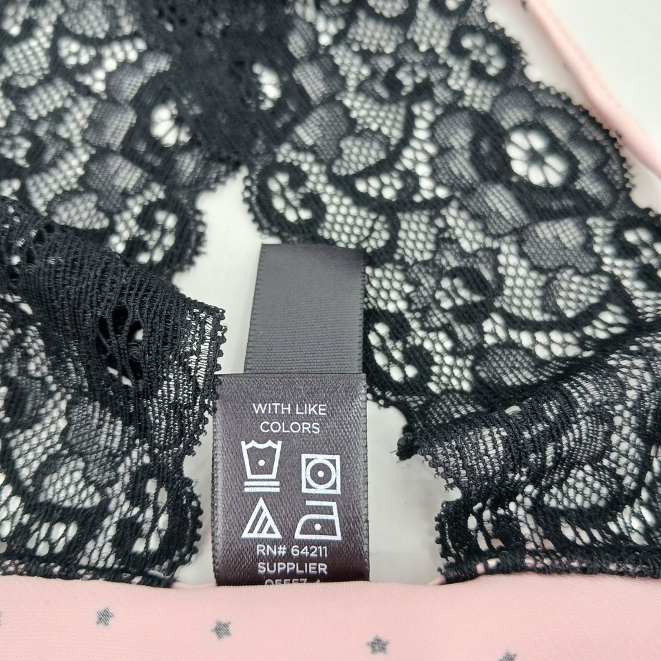 Ambrielle Lace Trim Racerback Camisole Top Womens Large Pink Blush ...