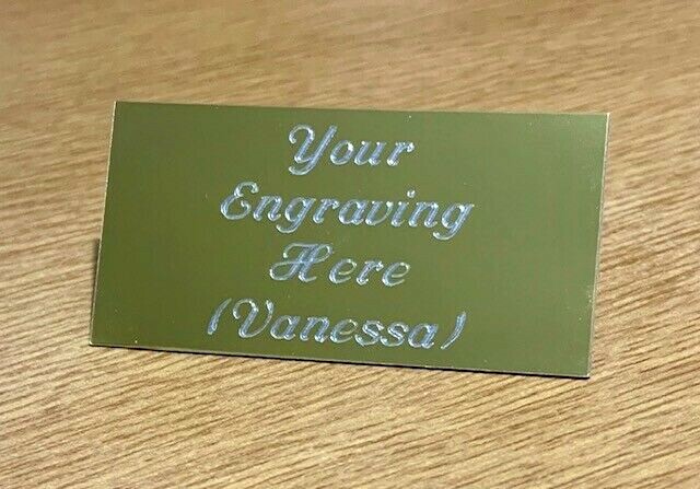 Engraved Sports Trophy Plate ~ Plaque, self adhesive back ~ Gold or ...