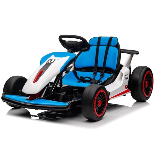 Electric Go Kart for Kids, 24V 7AH Battery 300W Motors, 8MPH Drift Kart ...