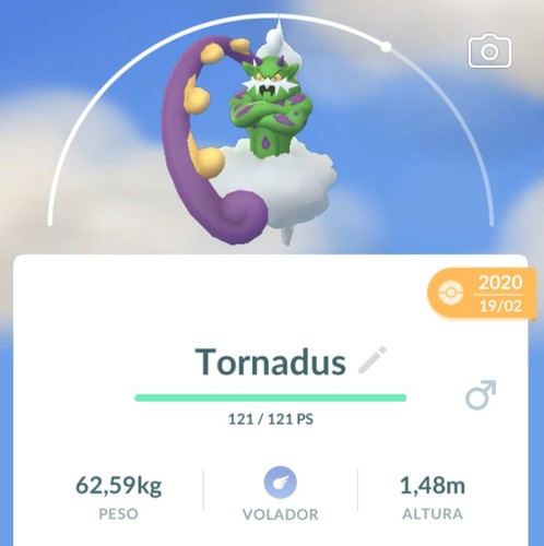 Pokemon Legendary Tornadus - Boreos - Boréas POKEMON GO | eBay