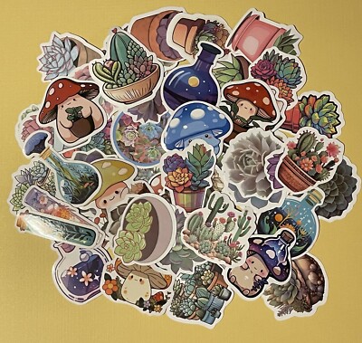 Pack of Flower Aesthetic Stickers Pack Laptop Skateboard Fridge Book ...