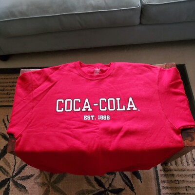 New Coca Cola Sweatshirt Mens XL Red | eBay