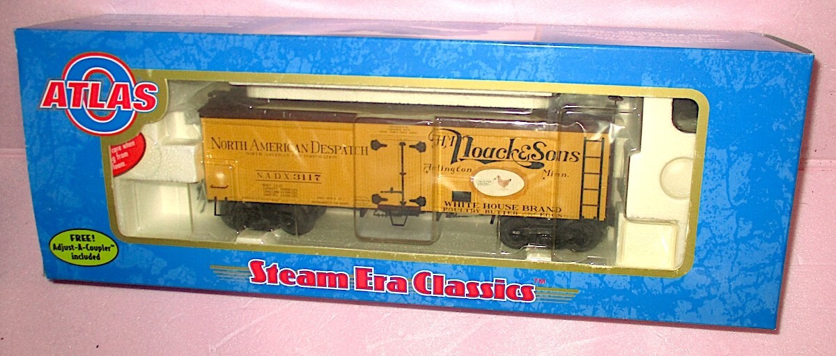 Atlas 8042-2 NOACK & SONS White House 36’ Reefer #3117 3-RAIL O-gauge ...