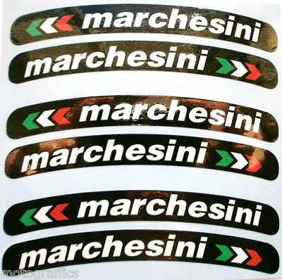 Marchesini Laminated Wheel Rim Logo Sticker Decal x 8 Ducati Aprilia | eBay