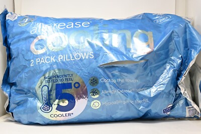 Allerease Cooling Hypoallergenic Standard / Queen Pillows 2 Pack 20" x 28" | eBay
