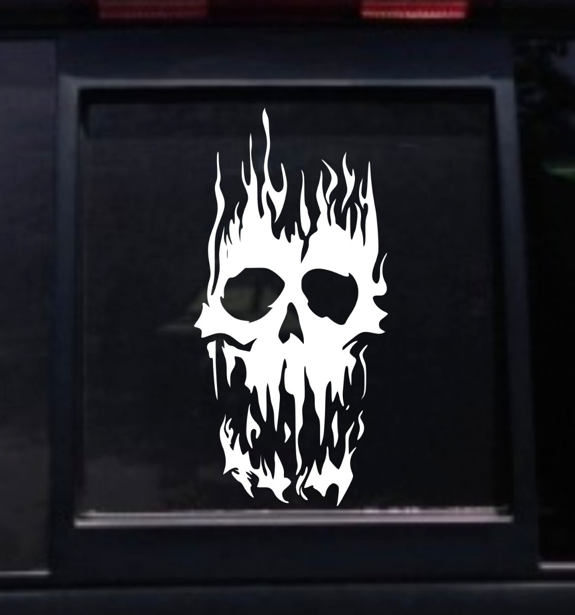 Flaming Skull Decal Car Motorcycle Wall Window Ghost JDM Stickers 22 ...