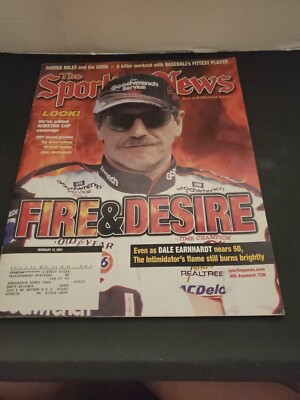 Sporting News February 12 2001 Fire & Desire Dale Earnhardt NASCAR | eBay