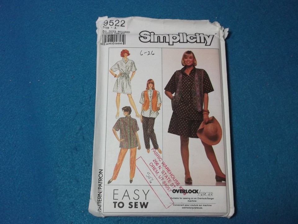 Simplicity Patterns ~ All Patterns are Size 6-26 ...
