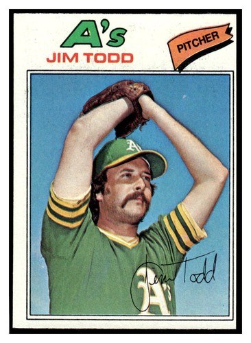 1977 Topps 31 Jim Todd Oakland Athletics | eBay