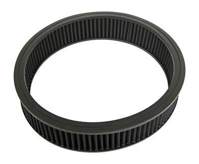 HI FLOW RE-USABLE ROUND AIR FILTER ELEMENT BLACK COTTON GAUZE 14x3" | eBay