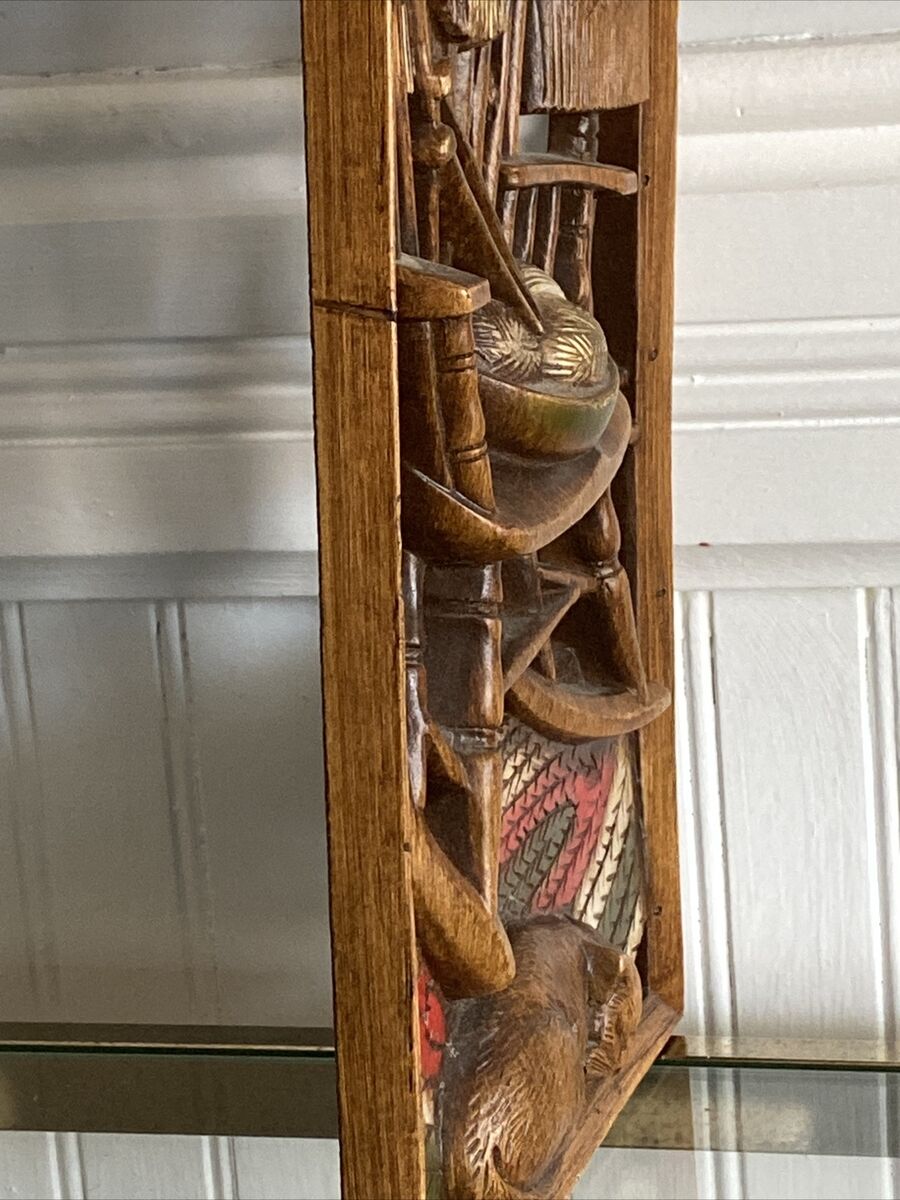 Set of 2 Vintage Burwood Products 3D Sculpted Wall Hanging Set of 2 Vintage Burwood Products 3D Sculpted Wall Hanging