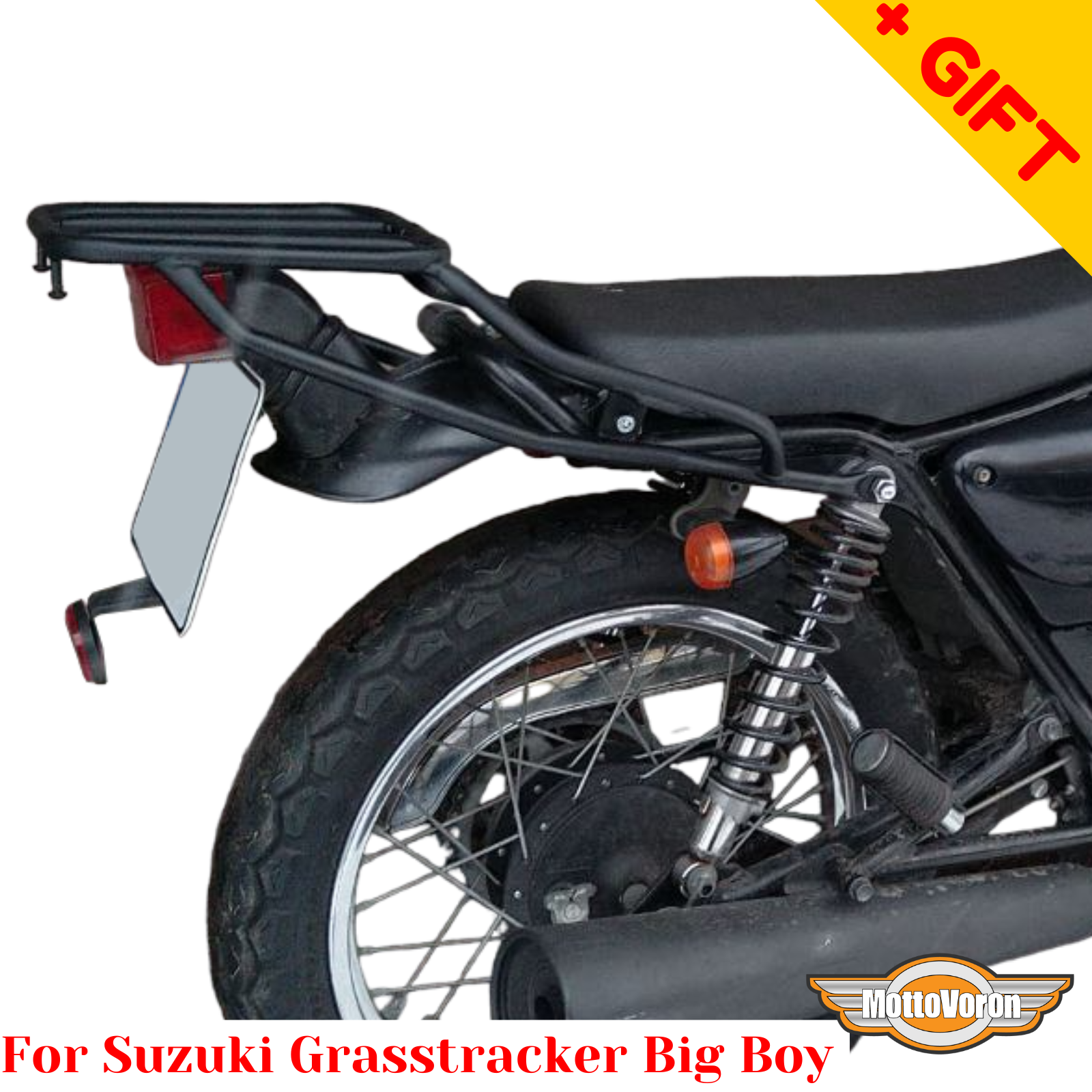 For Suzuki Grasstracker Big Boy Rear rack TU250GB Rear luggage rack ...