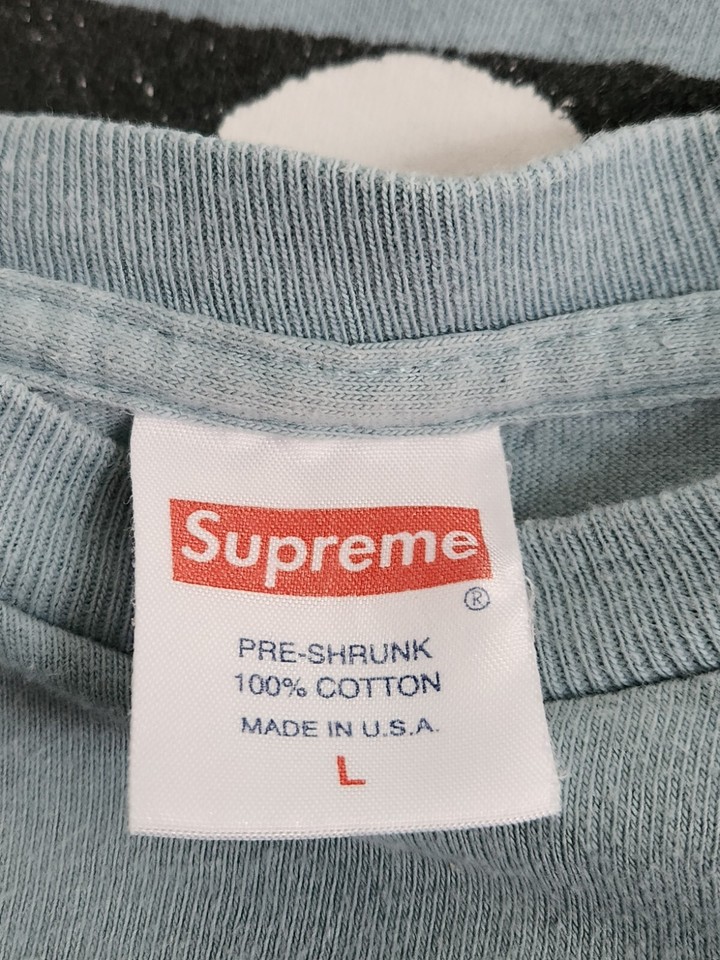 SS16 Supreme Productions Long sleeve Slate L/S tee size L large T-shirt ...