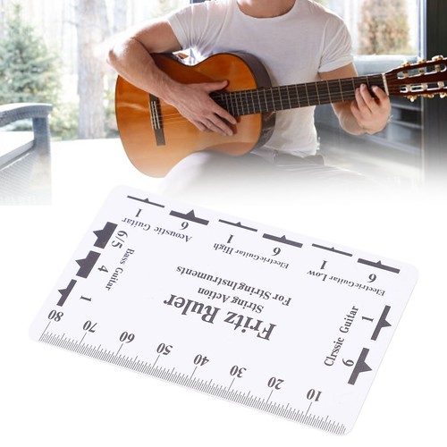 String Action Gauge Ruler Guitar Bass Plastic Luthier Height Measuring ...