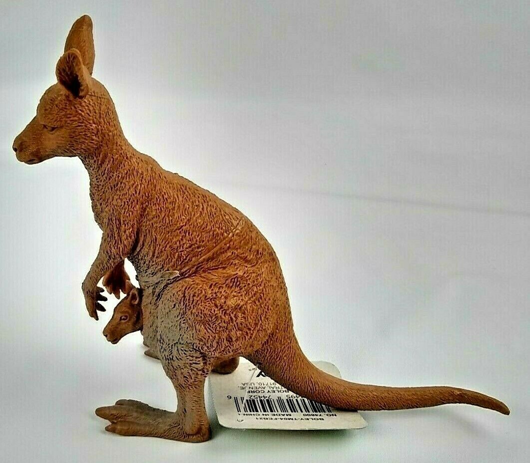 Kangaroo Figure Boley Nature World Jungle Safari Animal Toy Joey Jill ...