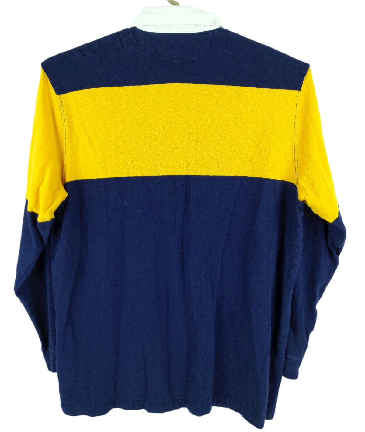 Ralph Lauren Polo RLFC Skull & Crossbones Blue & Yellow Rugby Shirt ...