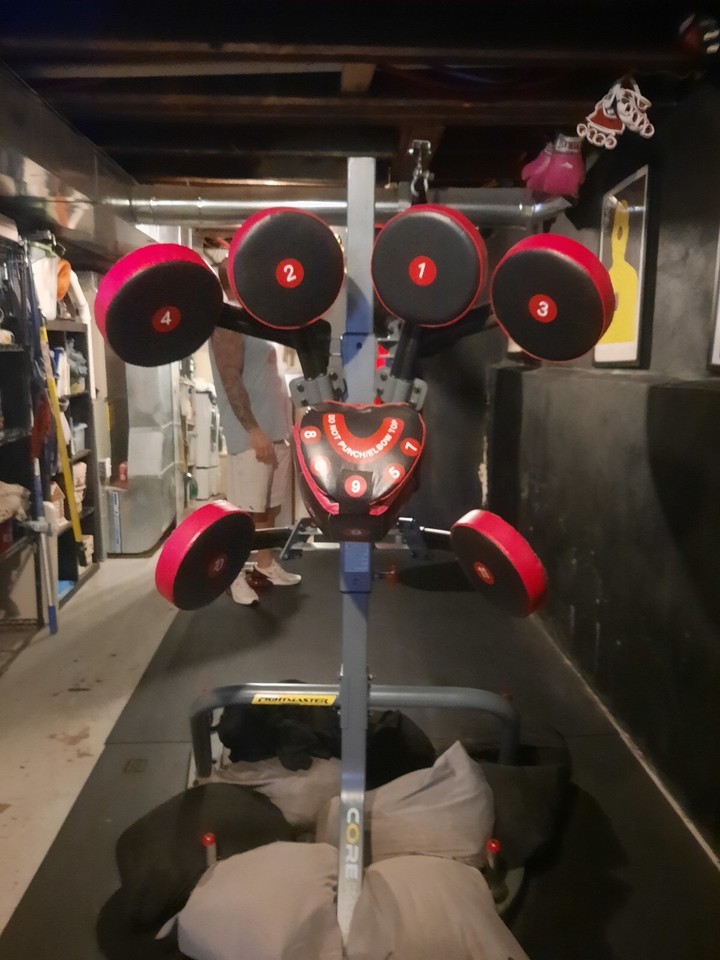 FIGHTMASTER - BOXING AND MMA PUNCHING BAG AND MITTS WITH STAND SYSTEM ...