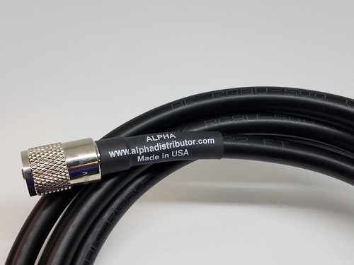 ALPHA - 3ft RG8u RG8 Coax Cb Ham Radio Cable with AMPHENOL PL259s ...