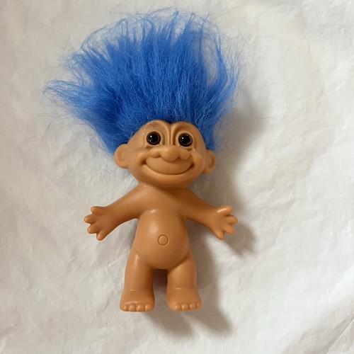 Vintage Russ Troll Dark Blue Hair 7” | eBay