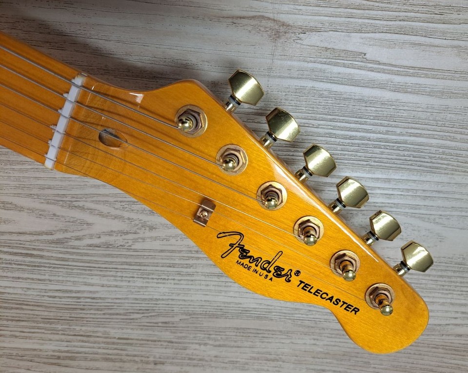 Fender Telecaster Tele Metalic Gold Guitar w/ Maple Neck 22 fret ...