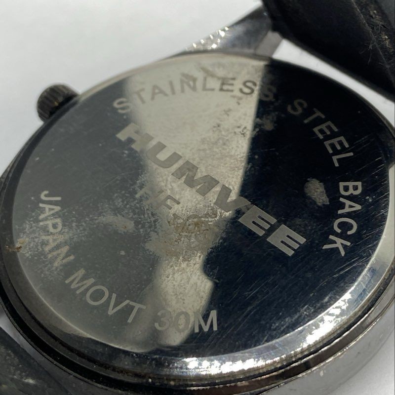 HUMVEE 43mm Black Dial Day/Date Men's Stainless Steel Watch | eBay