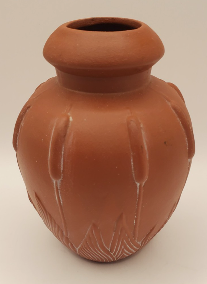 Vintage TeleFlora Pottery Vase Russet Brown Made in Taiwan | eBay