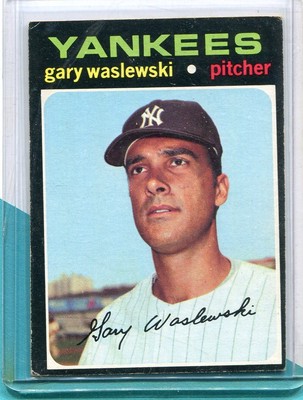 GARY WASLEWSKI NEW YORK YANKEES 1971 TOPPS MLB BASEBALL CARD #277 | eBay