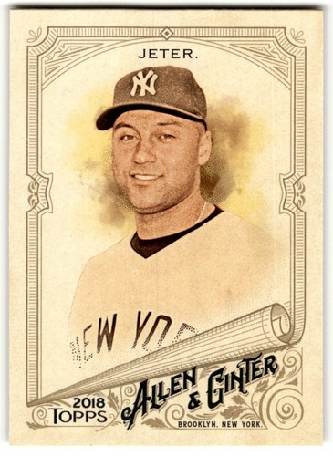 2018 Topps Allen & Ginter Derek Jeter #2 New York Yankees | eBay