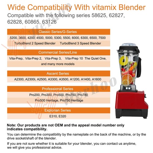 Improve vitamix Blender Pitcher 5200 6300 VM0101 VM0102 VM0103 VM0197 E310 Pi... | eBay