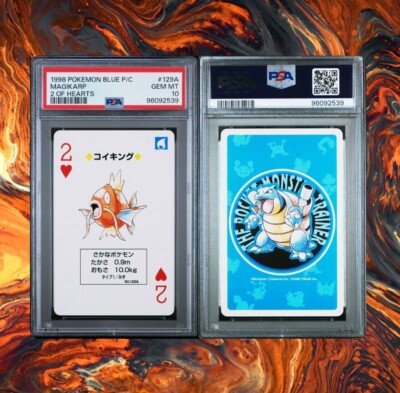 Pokemon PSA10 Blue Magikarp 129A Hearts Poker Japan Card | eBay